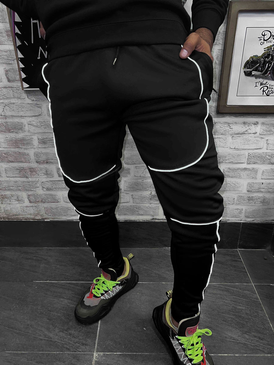 - Reflective Striped Trouser - – Outfit By DK